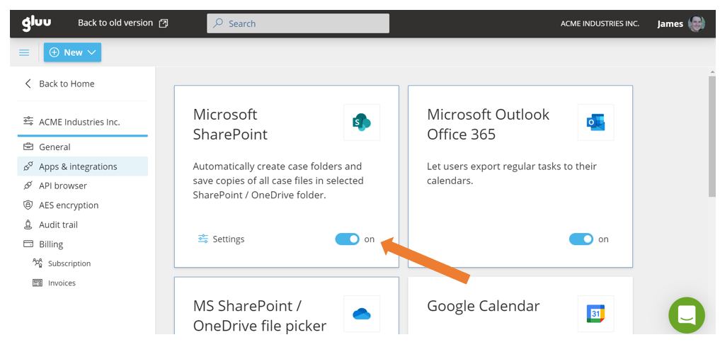 Sync case files to SharePoint 365 | Gluu