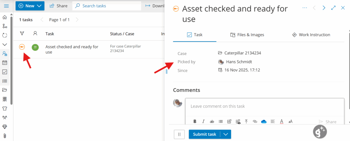 Use tasks and forms in daily work | Gluu